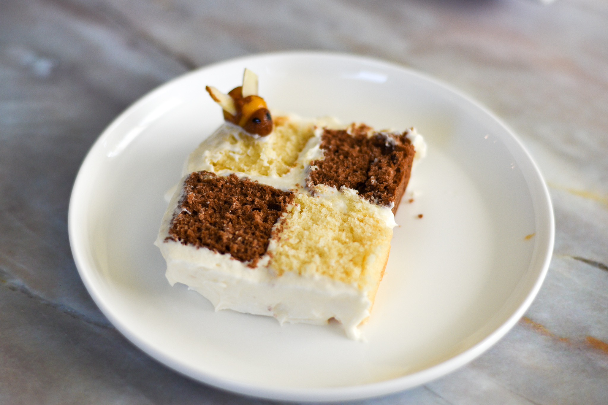 Honey and Cocoa Battenberg Cake – Very Nearly Teatime